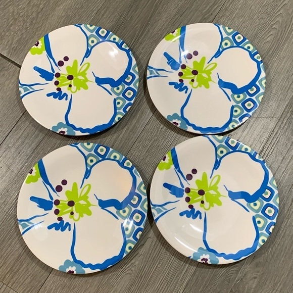 Pier 1 | Dining | Pier Imports Exclusive Melamine Blue Green Floral ...